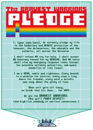 The Bravest Warriors Pledge | Gentlemint