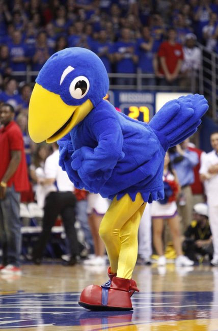 The new Centennial Jayhawk is presented to the Fieldhouse | Gentlemint