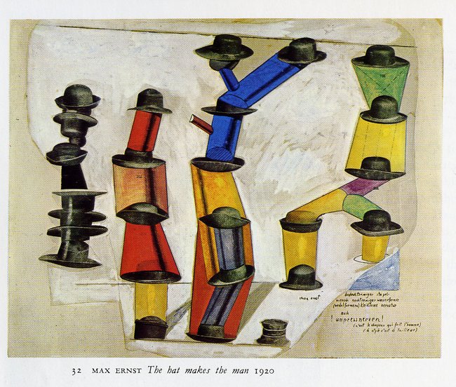 "the hat makes the man" max ernst. 4.2.1891 | Gentlemint