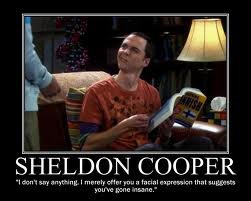 Sheldon Cooper’s Face..enough said. « Dose of Reality. | Gentlemint