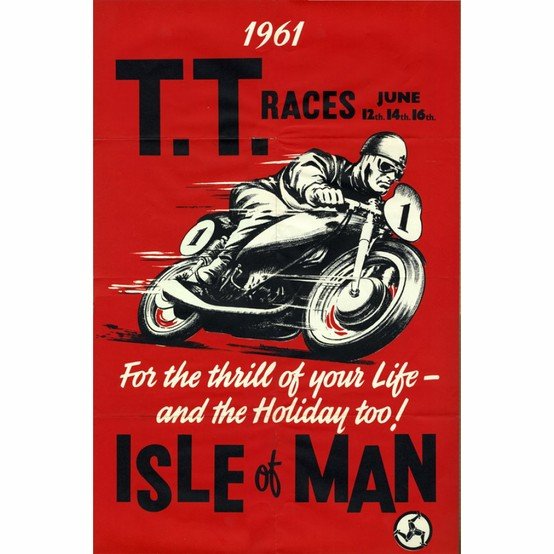 Retro Isle of Man TT poster | Gentlemint