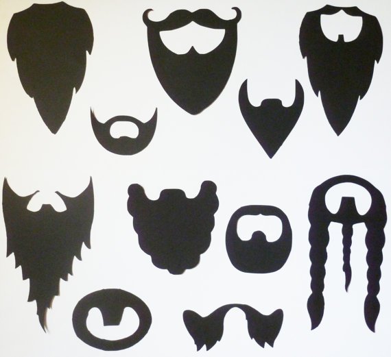 11 Beards on a Stick photobooth PROPS by itrhymeswithorange | Gentlemint
