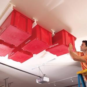 Create a Sliding Storage System On the Garage Ceiling | The Family ...