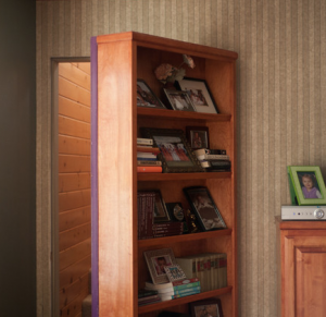 Secret Bookcase Door to Rec Room | Gentlemint