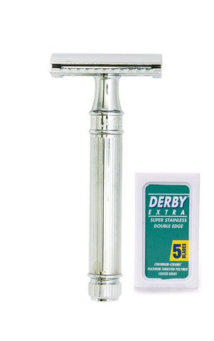 Edwin Jagger Chrome Safety Razor + Blades | Gentlemint