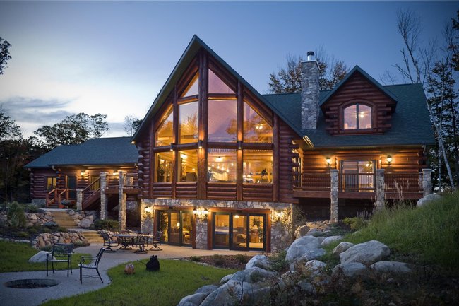 The beauty of Rustic House Design and Log Cabin Homes | Gentlemint