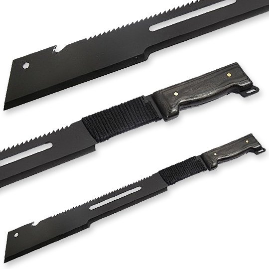 Combat Machete w/ Offset Edge - Full Tang w/ Saw Back | Gentlemint