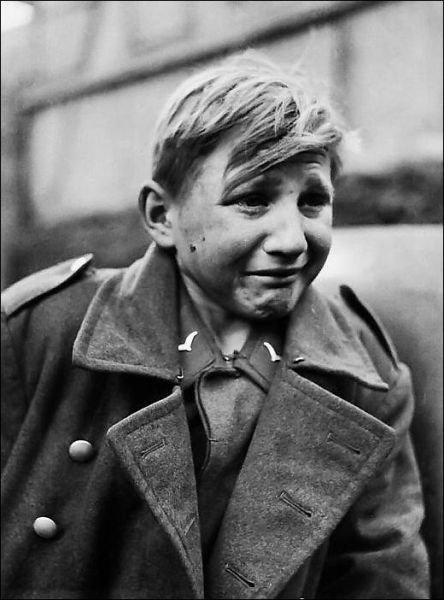 WW2 German boy soldier in tears | Gentlemint