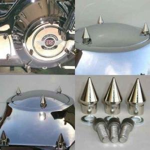 SPIKE Bolt Cap Kit for Harley and Chopper Derby Covers | Gentlemint