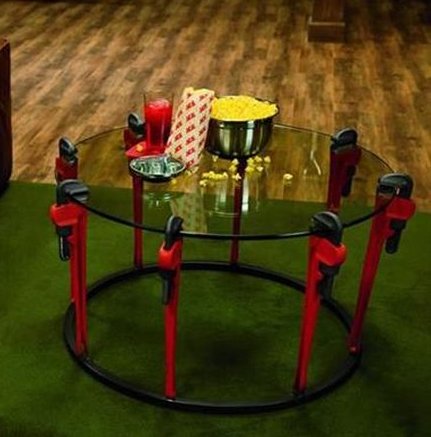 Cool Pipe Wrench Table | Gentlemint