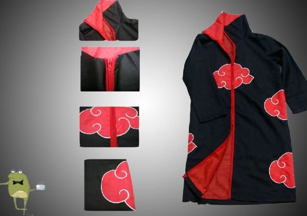 Naruto Costumes Akatsuki Cosplay Cloak Coat | Gentlemint