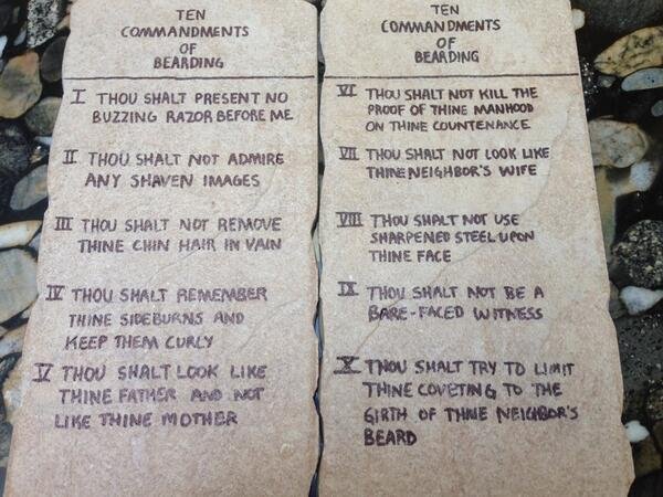 Beard 10 Commandments | Gentlemint