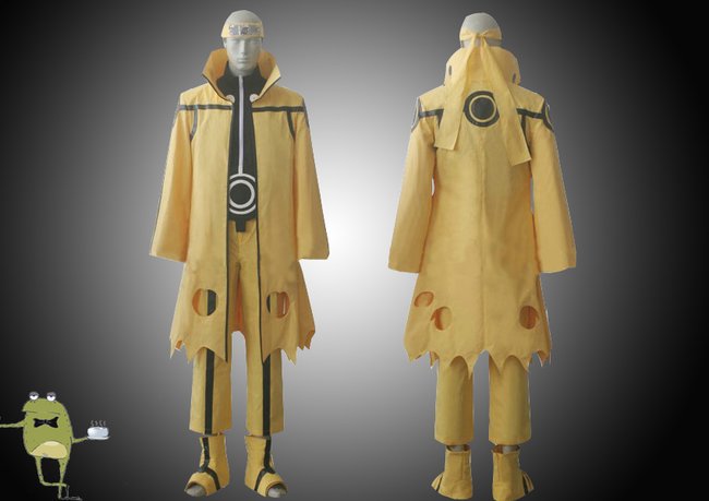 Naruto Uzumaki Tailed Beast Mode Cosplay Costume Cloak | Gentlemint