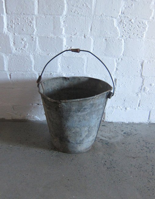Vintage rustic willow metal farm pail bucket by evaelena on Etsy ...