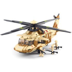 Blackhawk Army Helicopter - Lego Compatible | Gentlemint