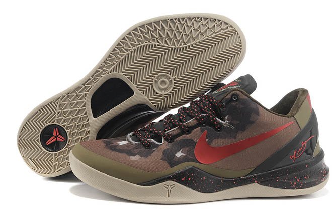 Nike Zoom Kobe VIII Python Squadron Green/Challenge Red/Legion Brown ...