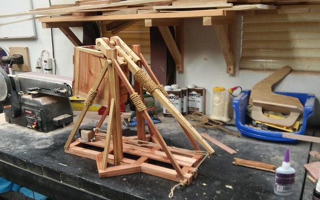 DIY Trebuchet Out of Scrap Lumber | Gentlemint
